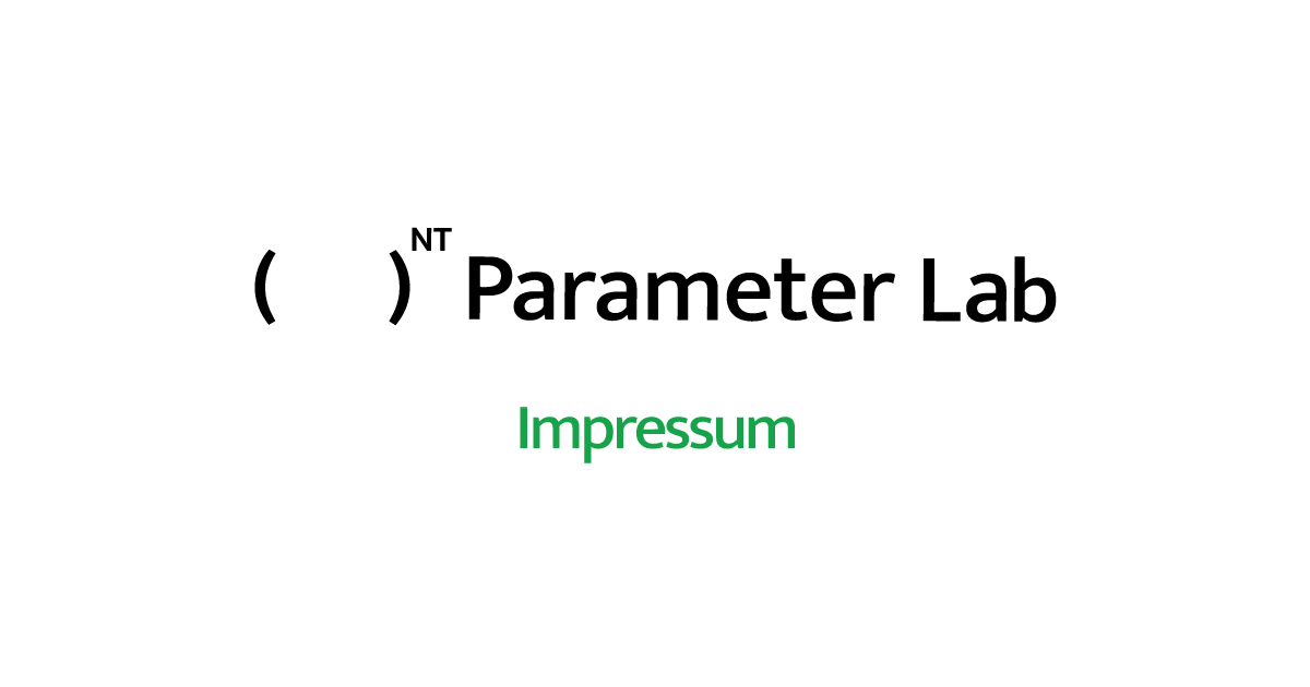 Impressum | Parameter Lab